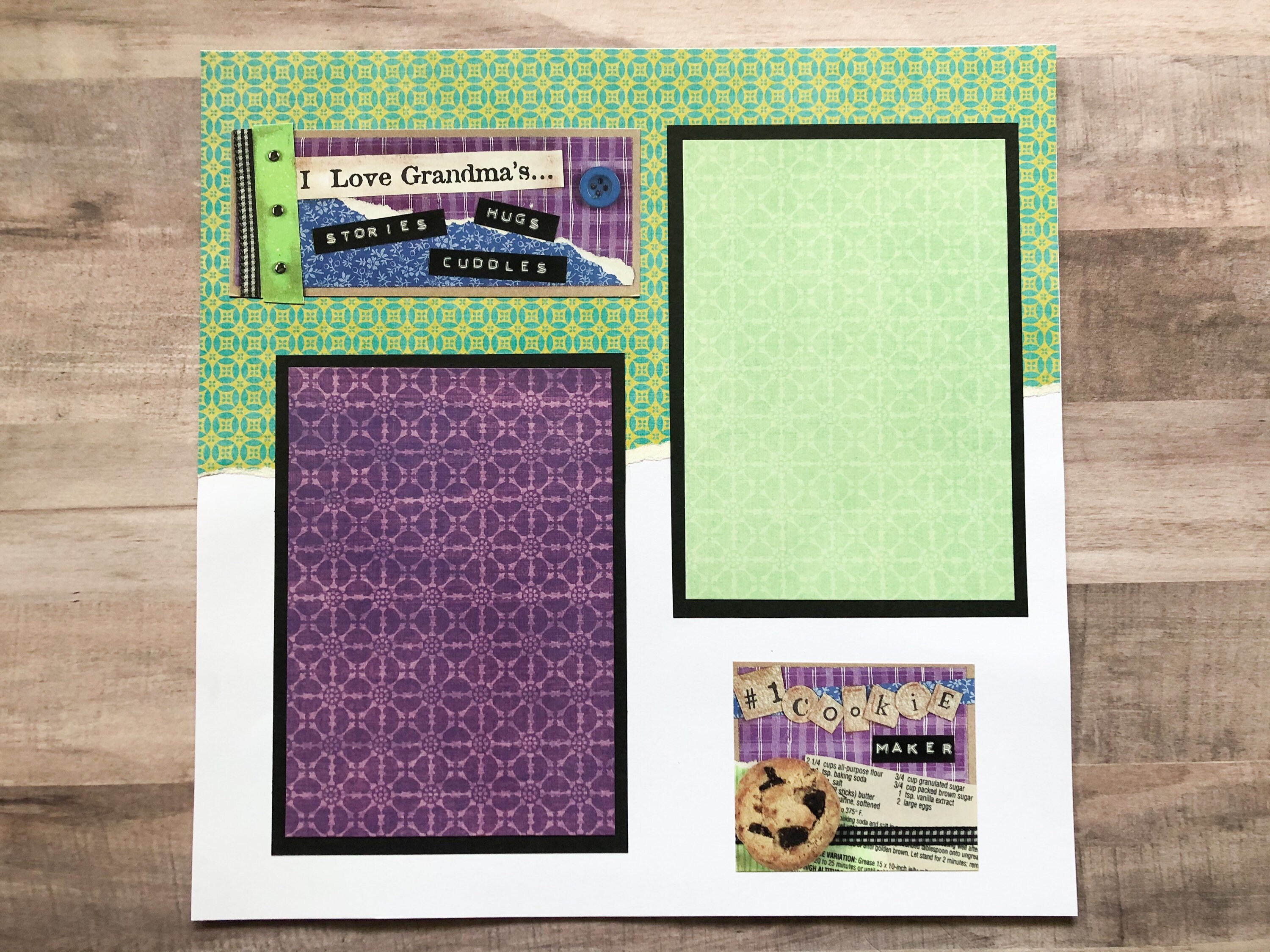 Grandma Scrapbook Pages - Grandkid Pages - Premade Grandma Layouts ...