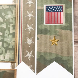 Army Scrapbook Pages - Premade Army Layout - Military Pages - 12 by 12 ...