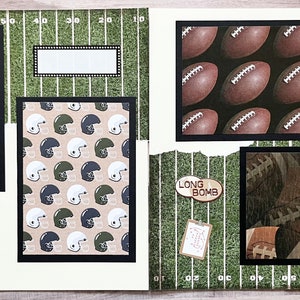 Football Scrapbook Album - Football Photo Album - 12 by 12 Premade ...