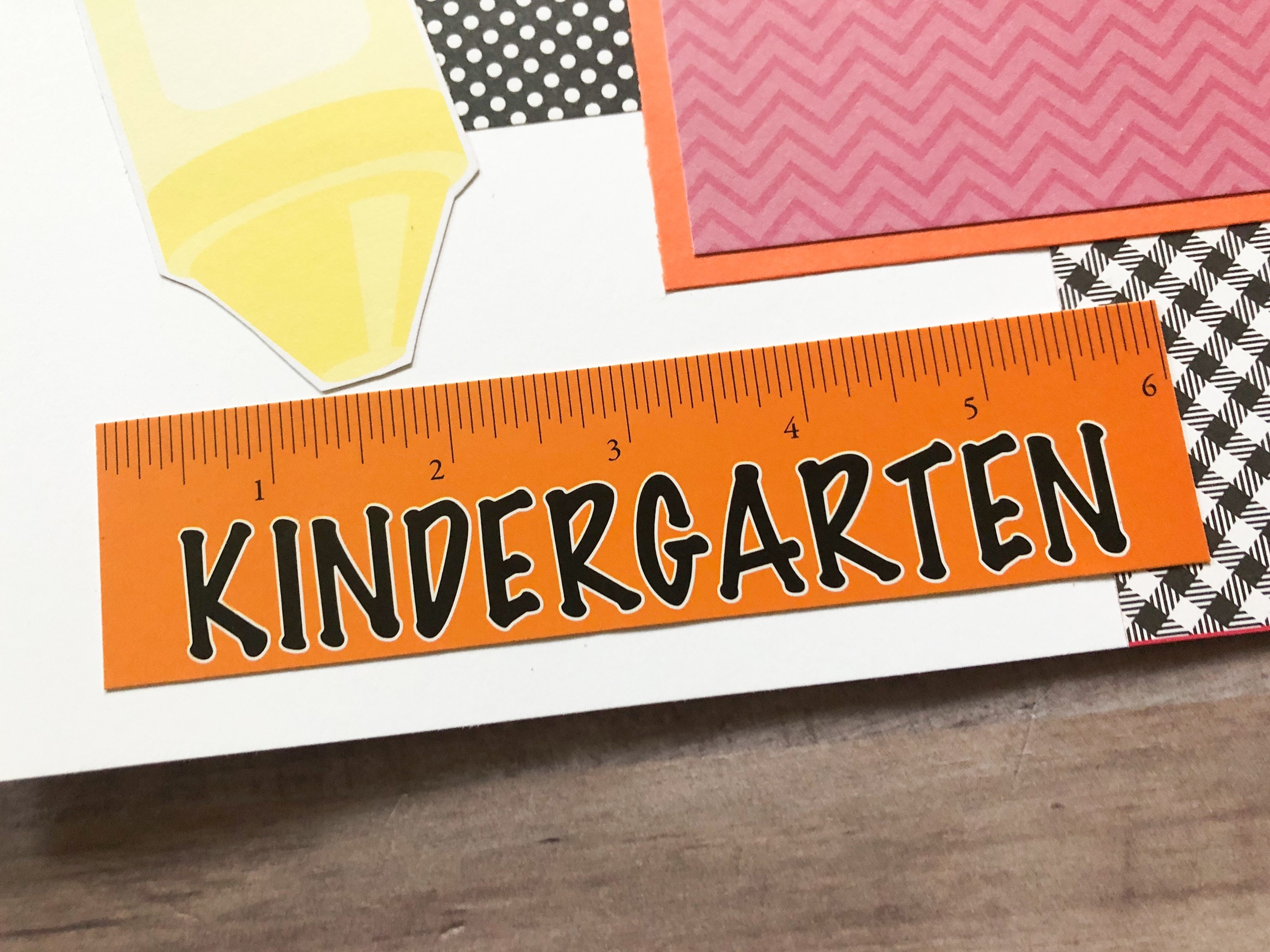 Kindergarten Scrapbook Pages Back to School Layout Premade - Etsy