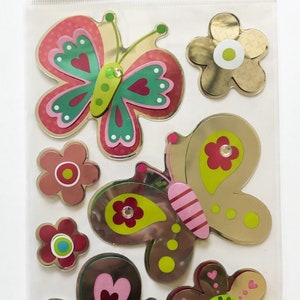 Butterfly Stickers - Scrapbooking Supplies - Butterfly Embellishments ...