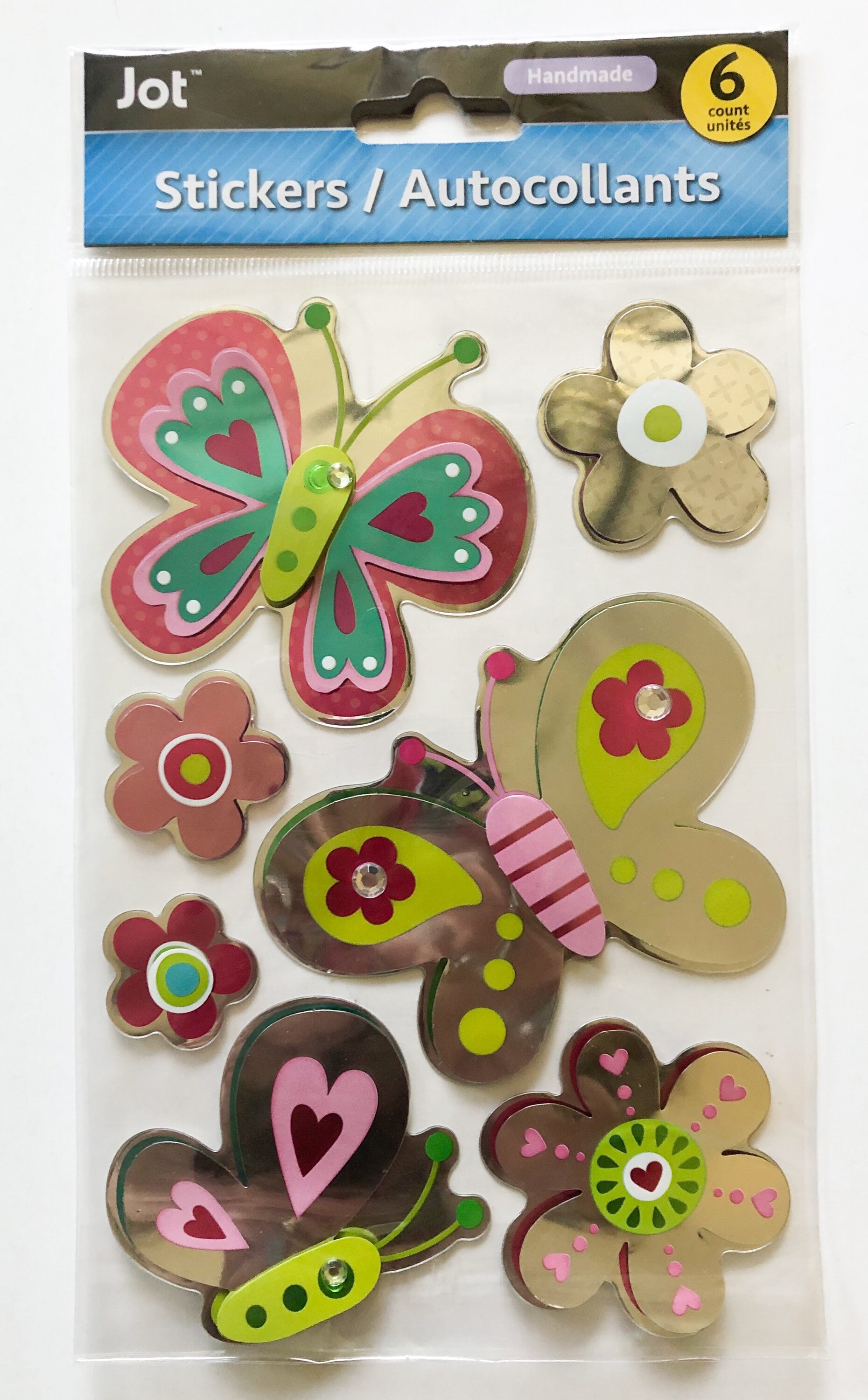 Butterfly Stickers Scrapbooking Supplies Butterfly Embellishments Card ...