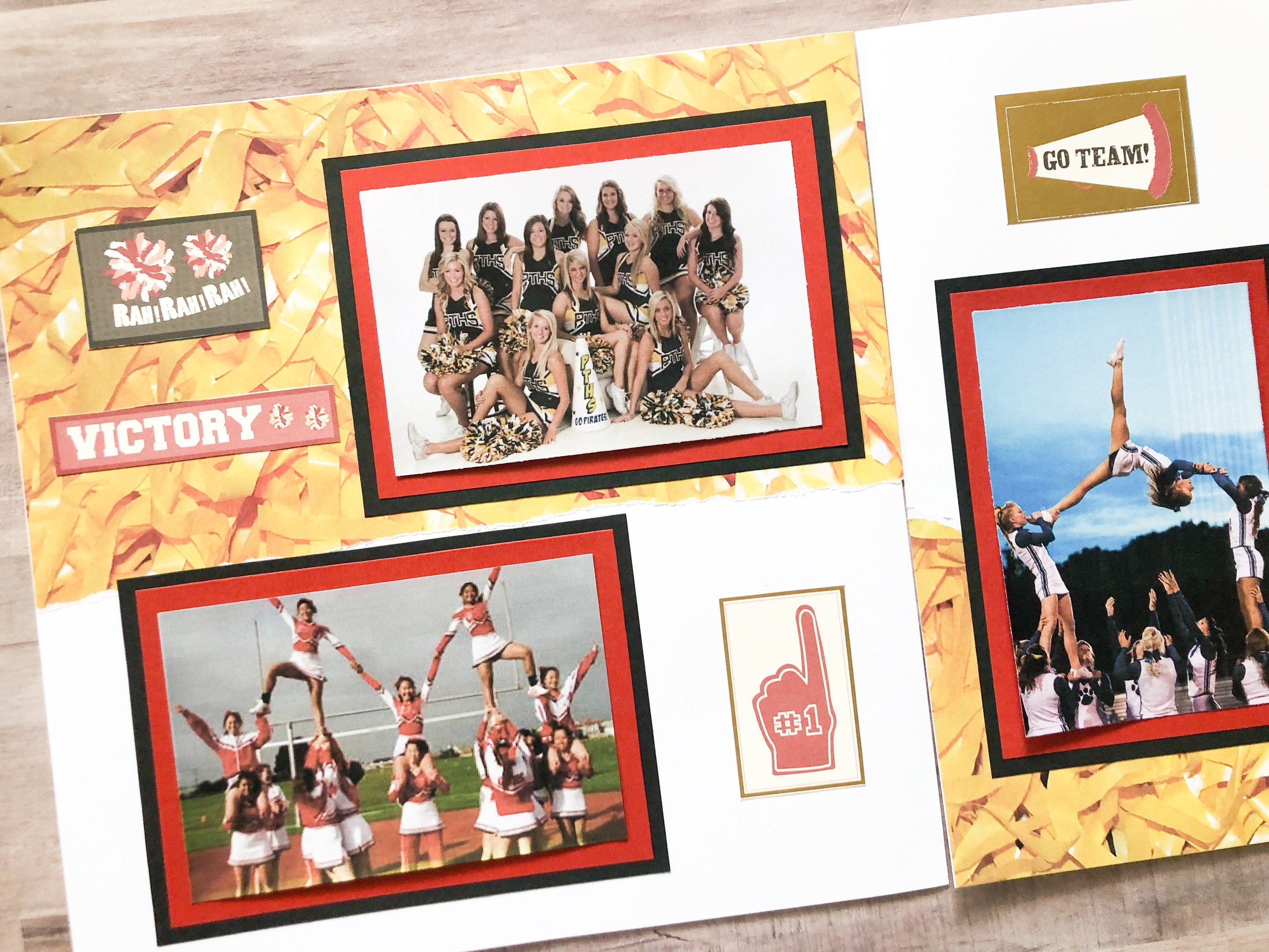 Cheerleading Scrapbook Layout Premade Cheer Layouts 12 by 12 Premade ...