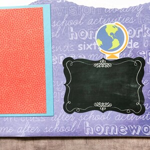 Sixth Grade Scrapbook Pages - Back to School Pages - Premade Sixth ...