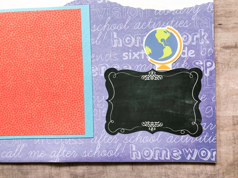 Sixth Grade Scrapbook Pages - Back to School Pages - Premade Sixth ...