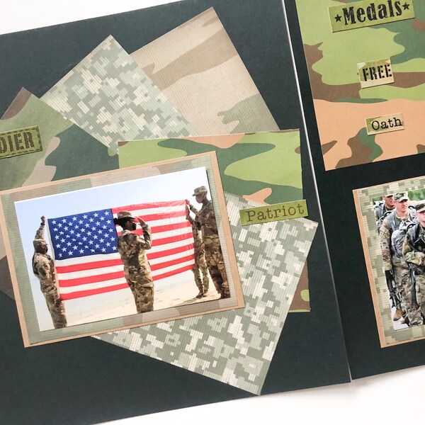 Army Scrapbook Pages - Etsy
