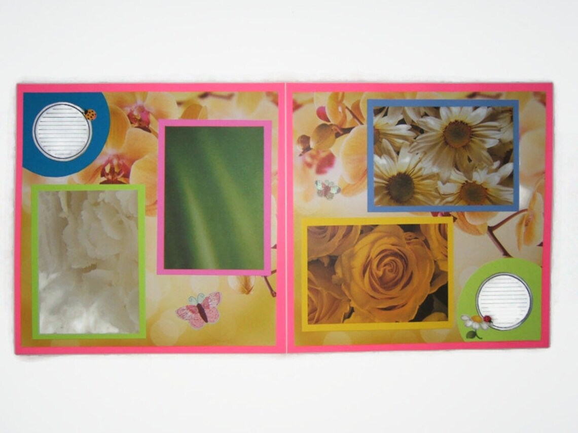 Flower Scrapbook album Mothers Day Gift Garden Scrapbook | Etsy