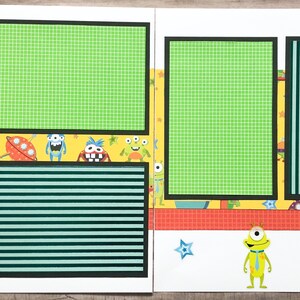 Alien Scrapbook Layout Alien Scrapbook Pages Halloween Premade ...