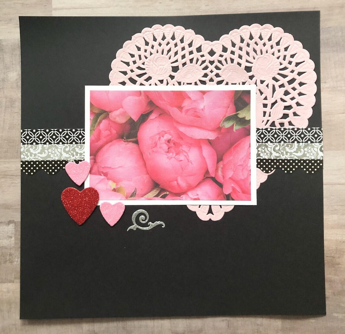 Valentine's Pages Valentine's Day Layout Valentine | Etsy