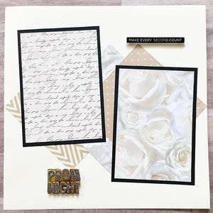 Prom Scrapbook Layouts - Premade Prom Scrapbook Pages - School Dance ...