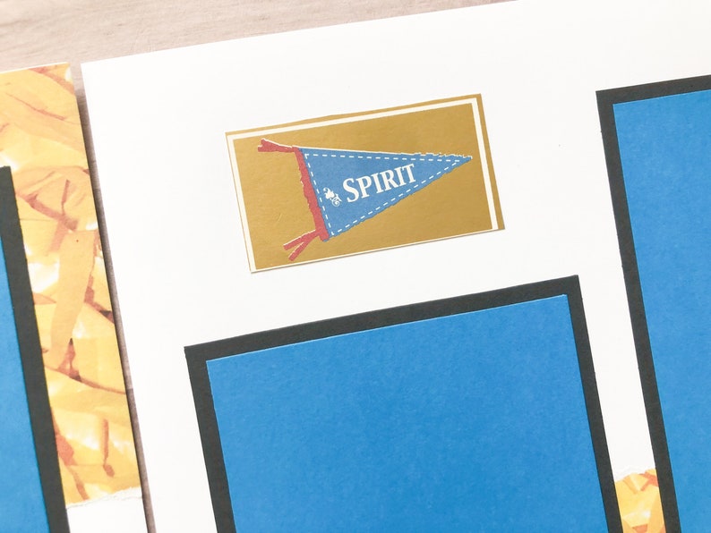 Cheer Scrapbook Layout Premade Cheerleading Layouts 12 by - Etsy