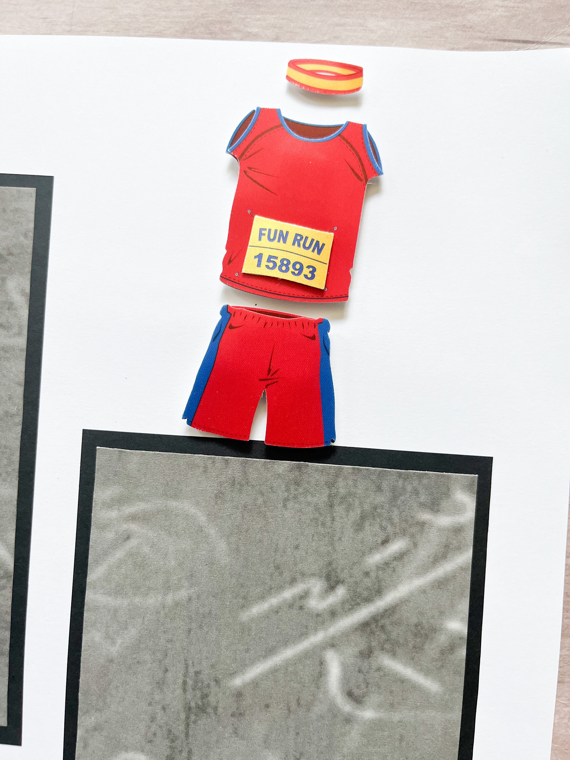Track Scrapbook Layout - Premade Running Track Layouts - 12 by 12 ...