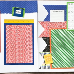 Fourth Grade Scrapbook Pages - Back to School Layout - Premade Fourth ...