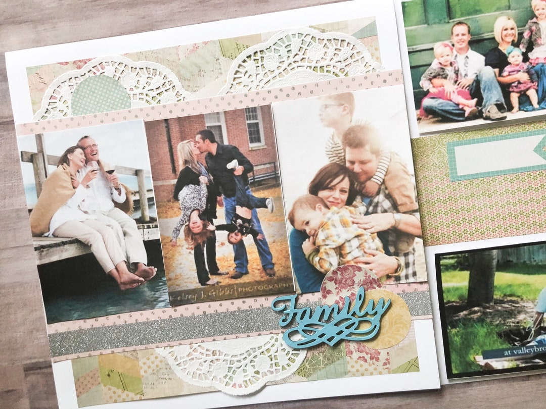 Premade Family Scrapbook Pages - Heritage Scrapbook Layouts - Family ...