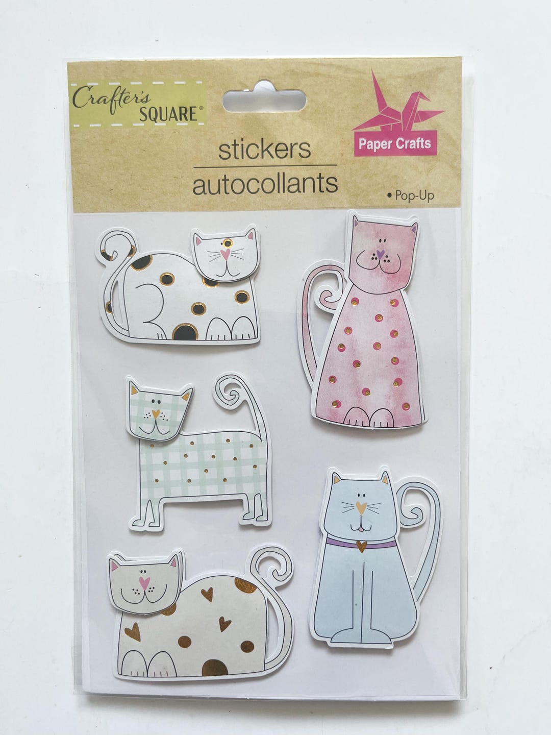 Cat Stickers - Scrapbooking Supplies - Cat Embellishments - Cat Card ...