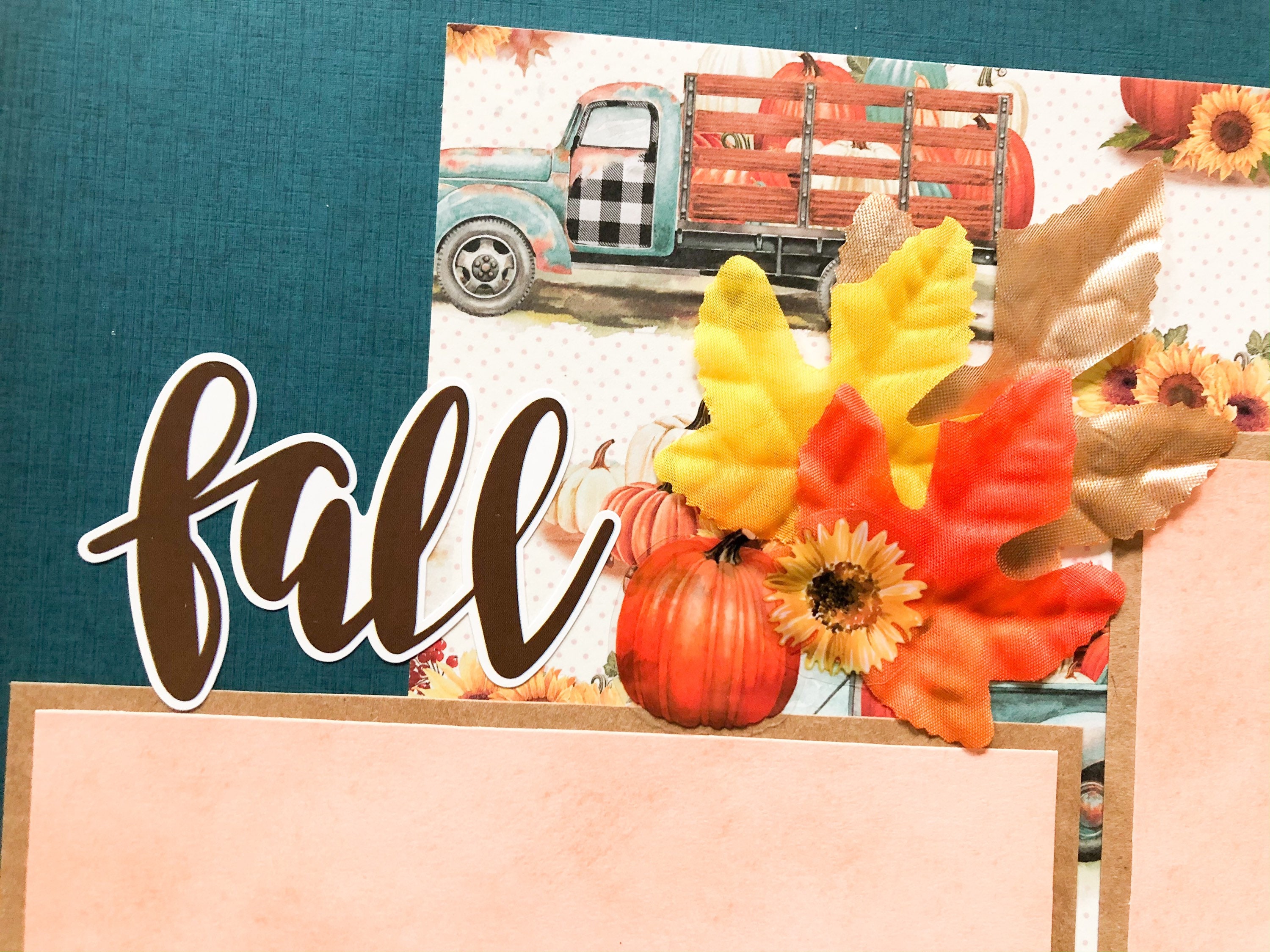 Autumn Scrapbook Layouts Fall Layouts Premade Pumpkin - Etsy