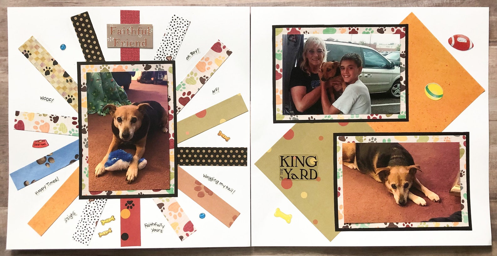 Dog Pages Premade Dog Scrapbook Pages Puppy Scrapbook Pages Premade ...