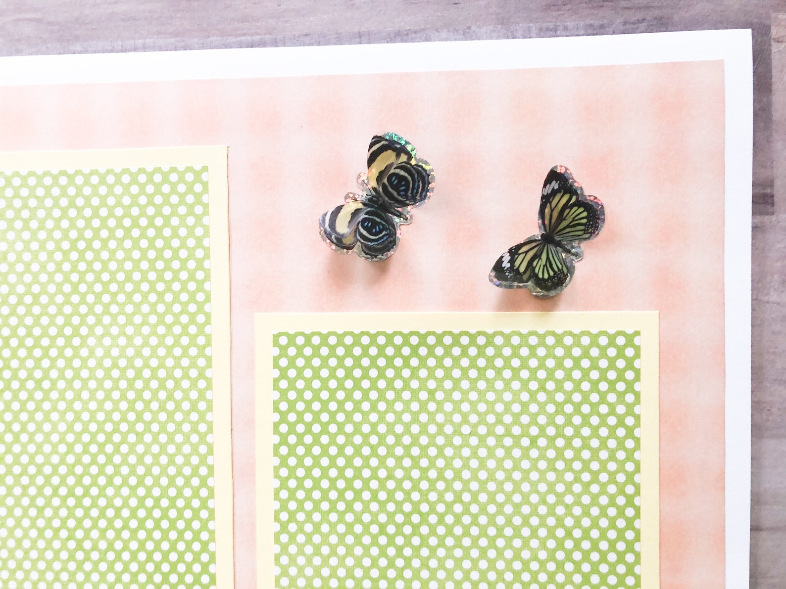 Butterfly Scrapbook Layouts 12 by 12 Family Scrapbook Pages - Etsy