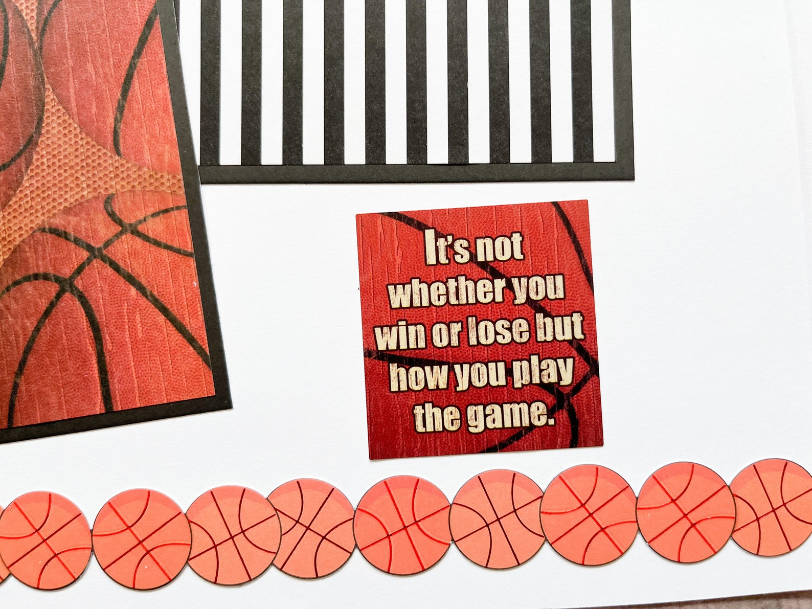 12 by 12 Premade Basketball Layouts - Basketball Scrapbook Pages ...