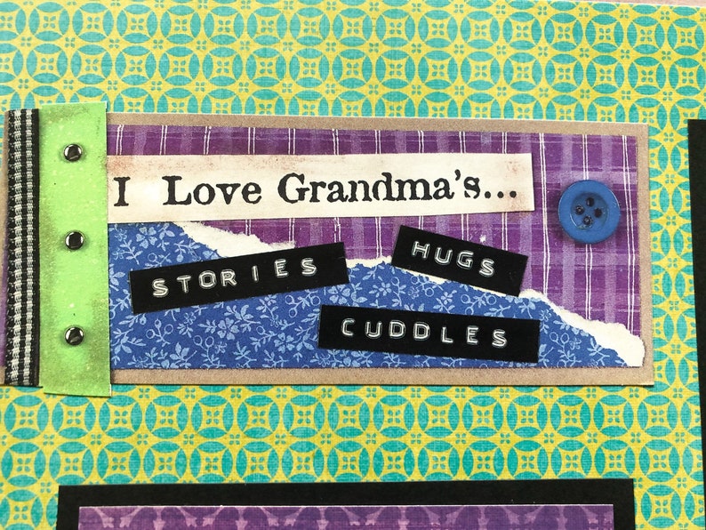 Grandma Scrapbook Pages - Grandkid Pages - Premade Grandma Layouts ...