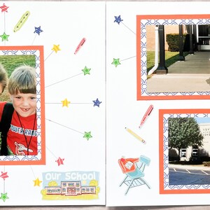 First Day of School Pages - Back to School Layouts - Kindergarten ...