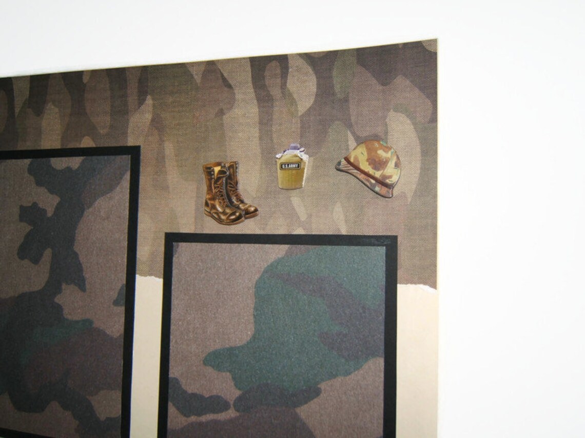 Army Scrapbook Layout Army Pages Military Pages Military - Etsy