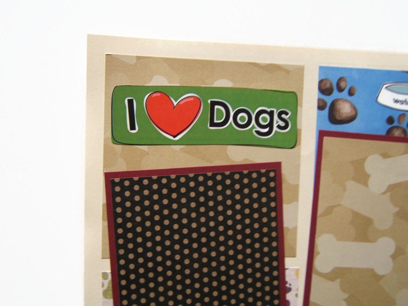 Dog Pages - Premade Dog Scrapbook Pages - Puppy Scrapbook Pages ...