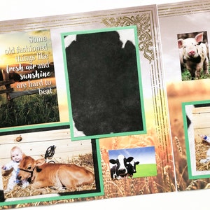 Farm Pages - Premade Farm Scrapbook Pages - Farm Scrapbook Layouts ...