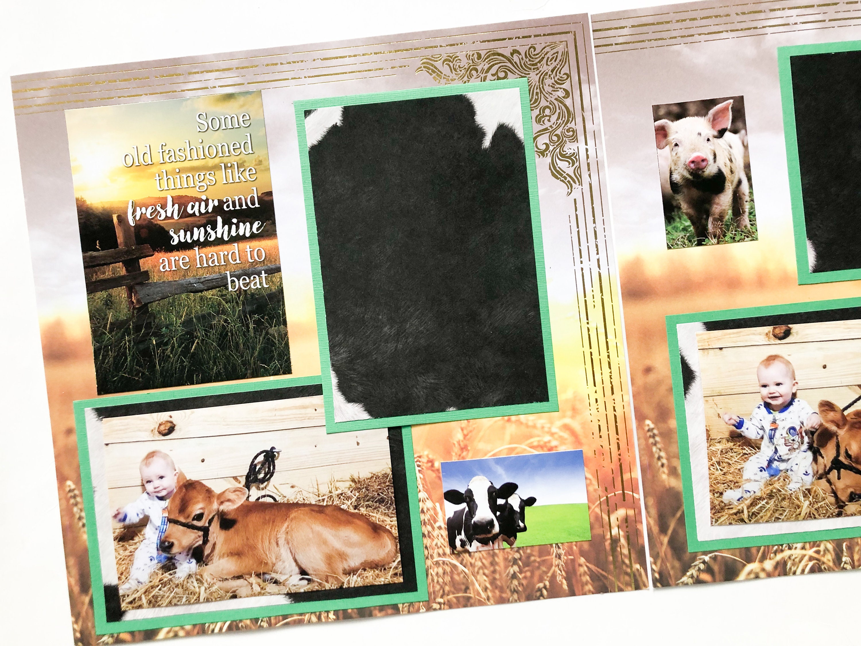 Farm Pages Premade Farm Scrapbook Pages Farm Scrapbook - Etsy