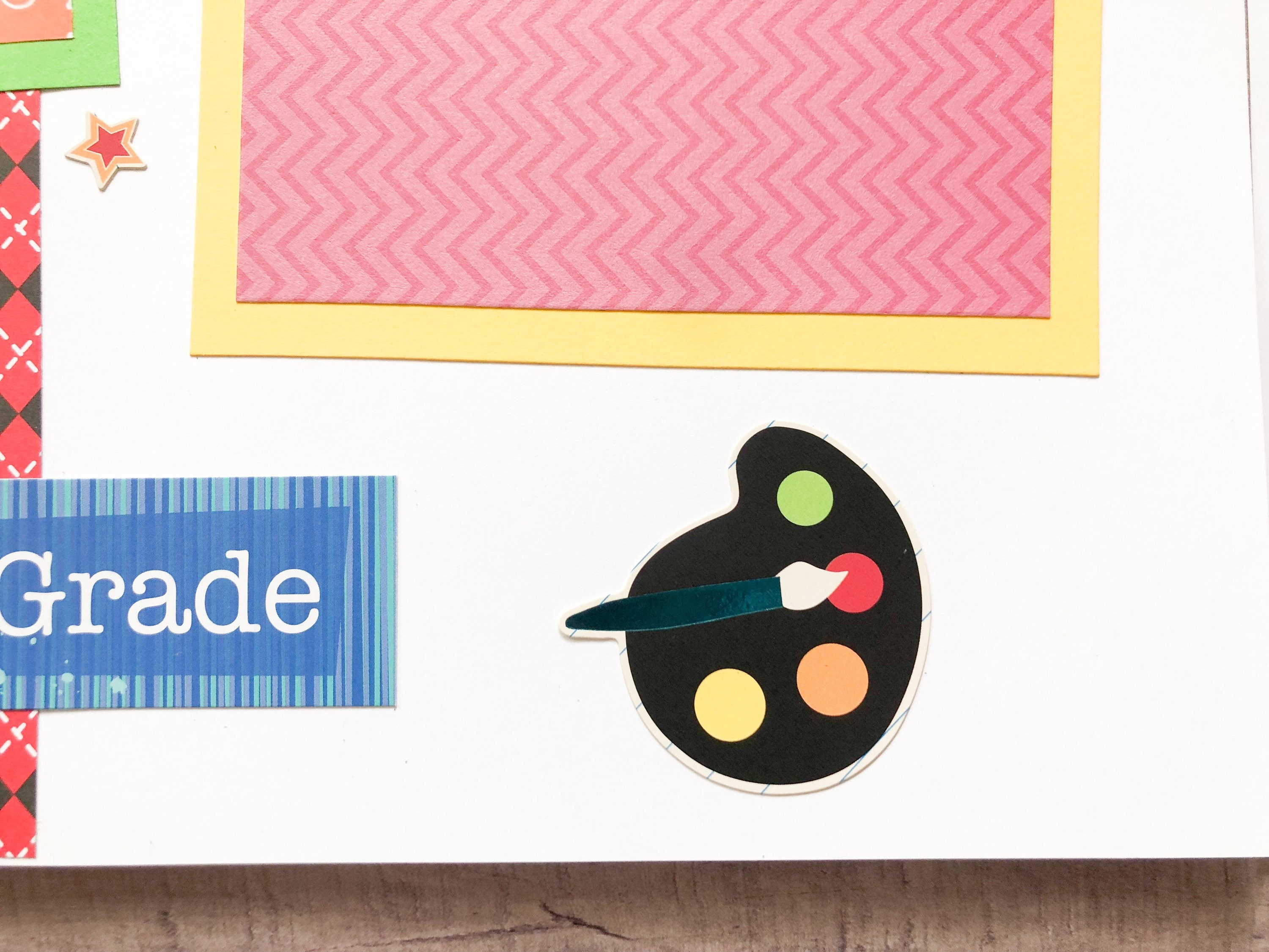 Second Grade Scrapbook Pages Back to School Layout Premade - Etsy
