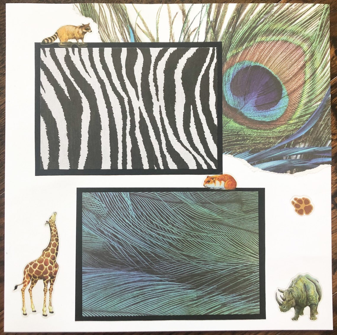 Premade Zoo Trip Scrapbook Pages Zoo Scrapbook Layouts - Etsy