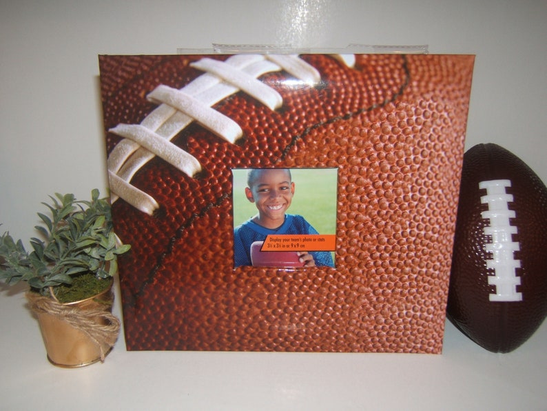Football Photo Album Football Scrapbook Album Premade - Etsy
