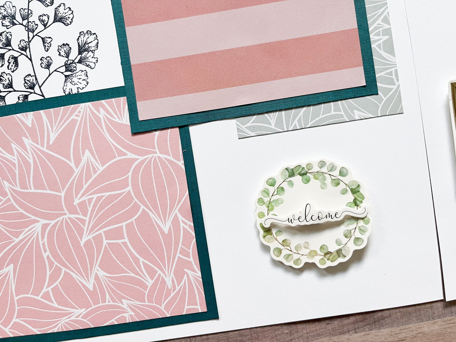 12 by 12 Family Scrapbook Layouts - Premade Family Scrapbook Pages ...