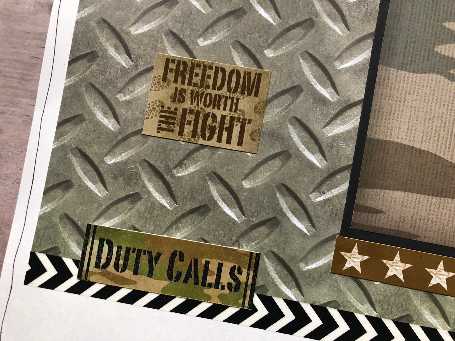 Premade Army Scrapbook Pages - Army Layouts - Military Pages - Etsy