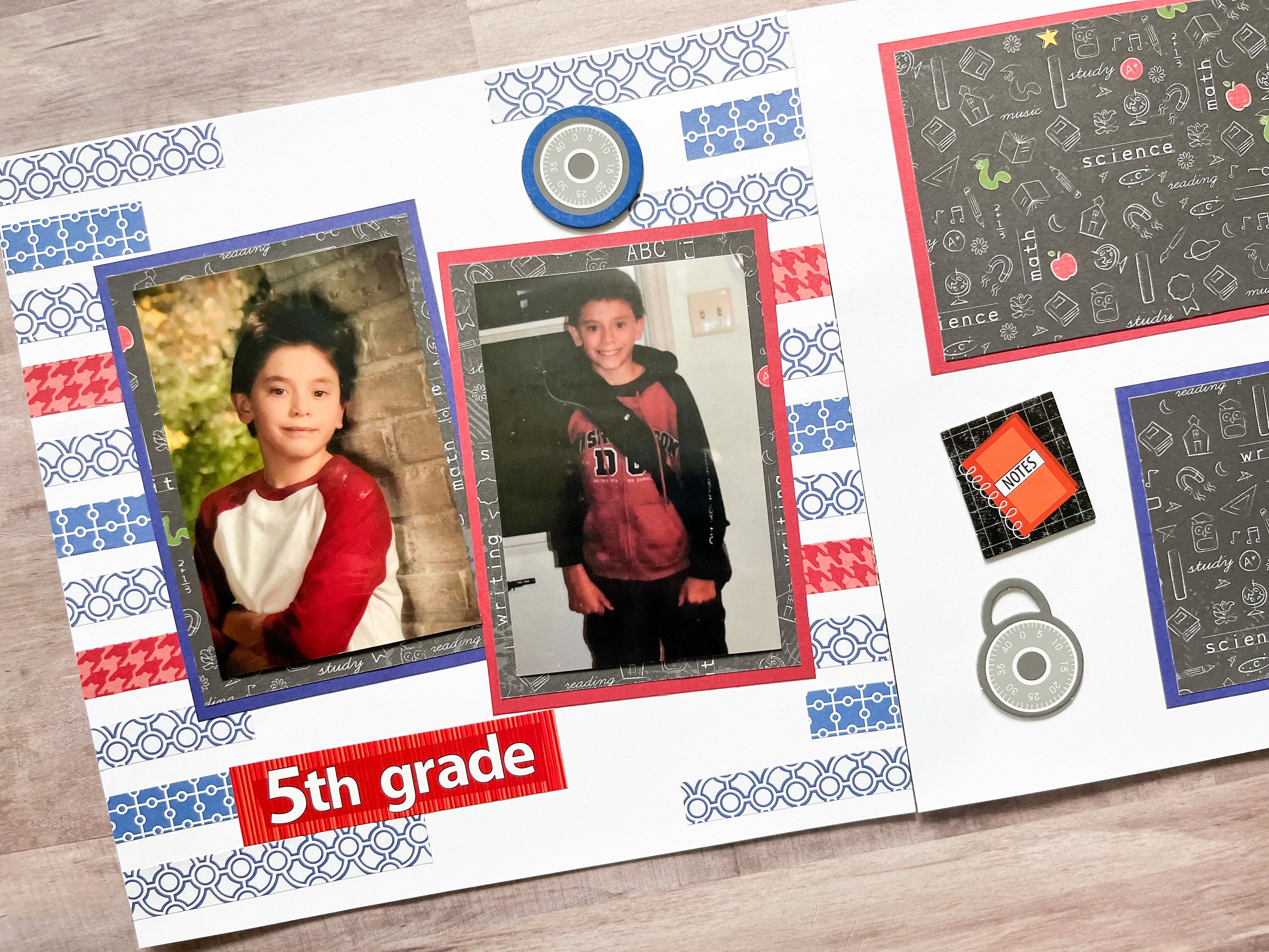 Fifth Grade School Pages Scrapbook Pages Premade School Layouts Fifth ...