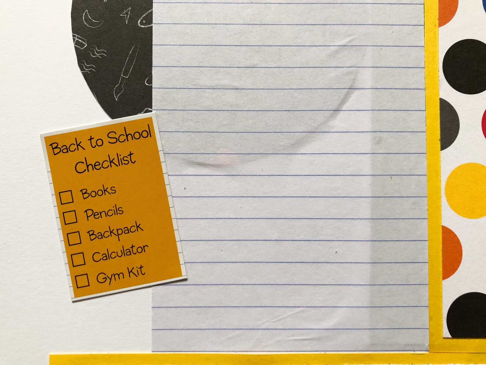 Third Grade Scrapbook Pages - Back to School Layout - Premade Third ...