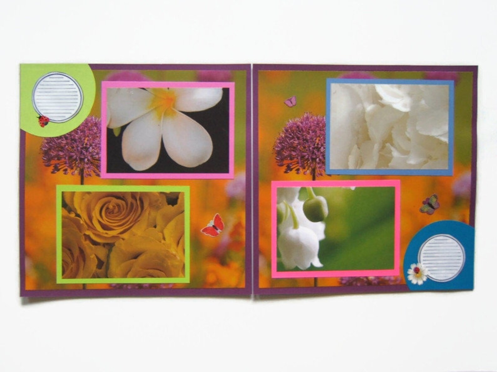 Flower Scrapbook album Mothers Day Gift Garden Scrapbook | Etsy