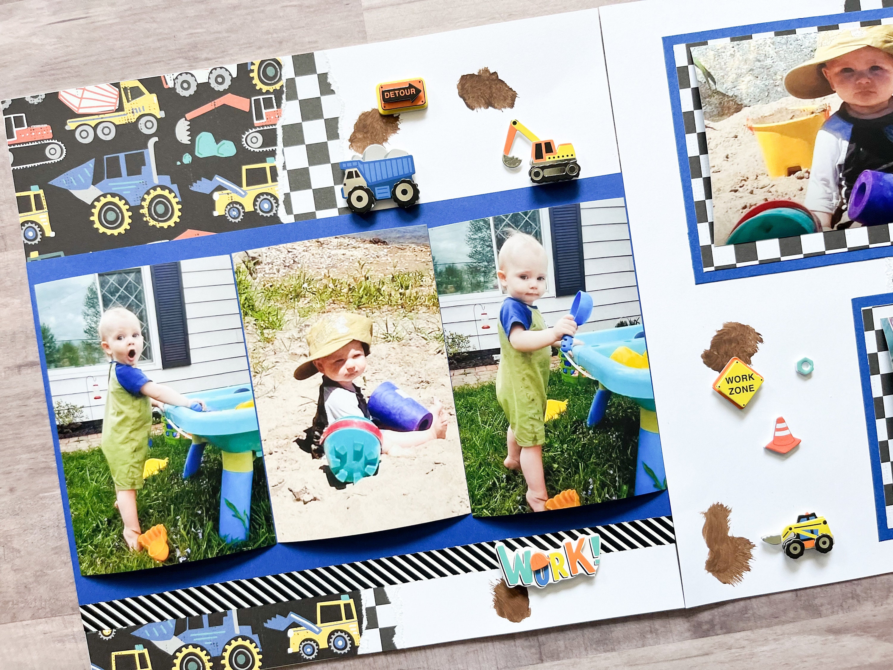 Boy Scrapbook Pages Boy Scrapbook Layout Construction Pages 12 by 12 ...