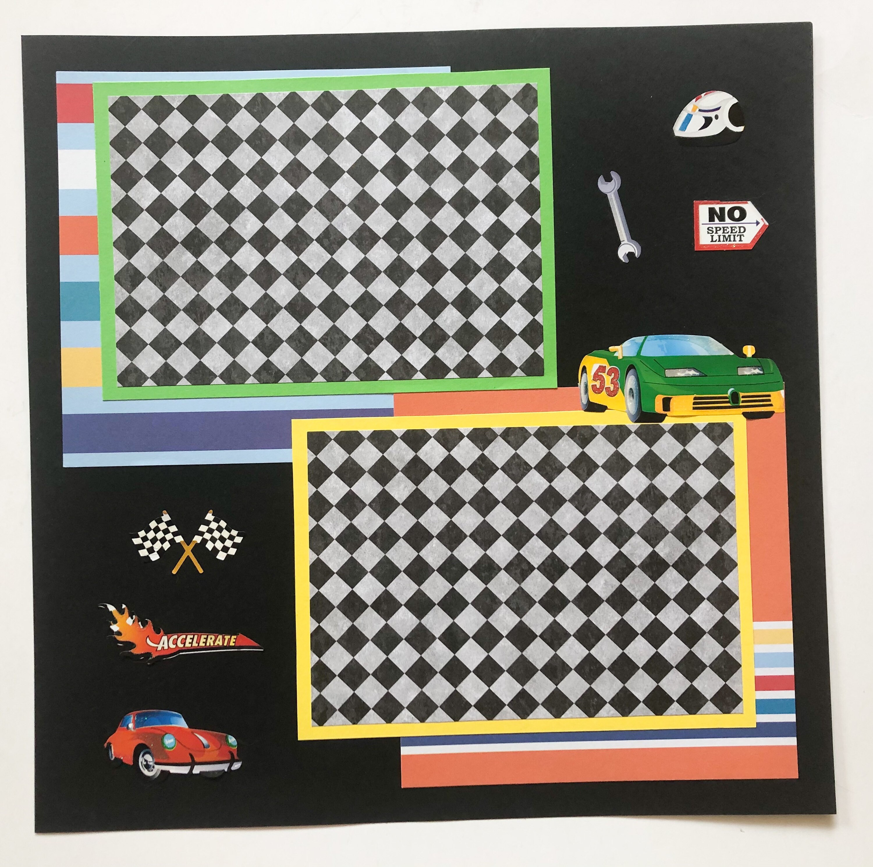 Race Car Scrapbook Layout Boy Scrapbook Pages Cars and Boy Pages 12 by ...