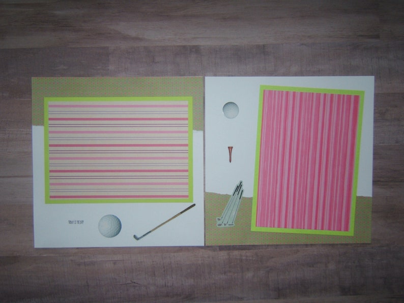 Premade Golf Scrapbook Album - Golf Photo Album - Golfer Gift Idea - Etsy