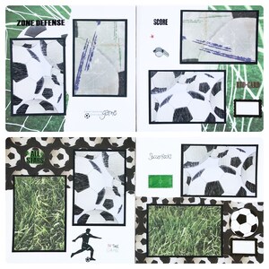 Soccer Scrapbook Album Soccer Photo Album 12 by 12 Premade | Etsy