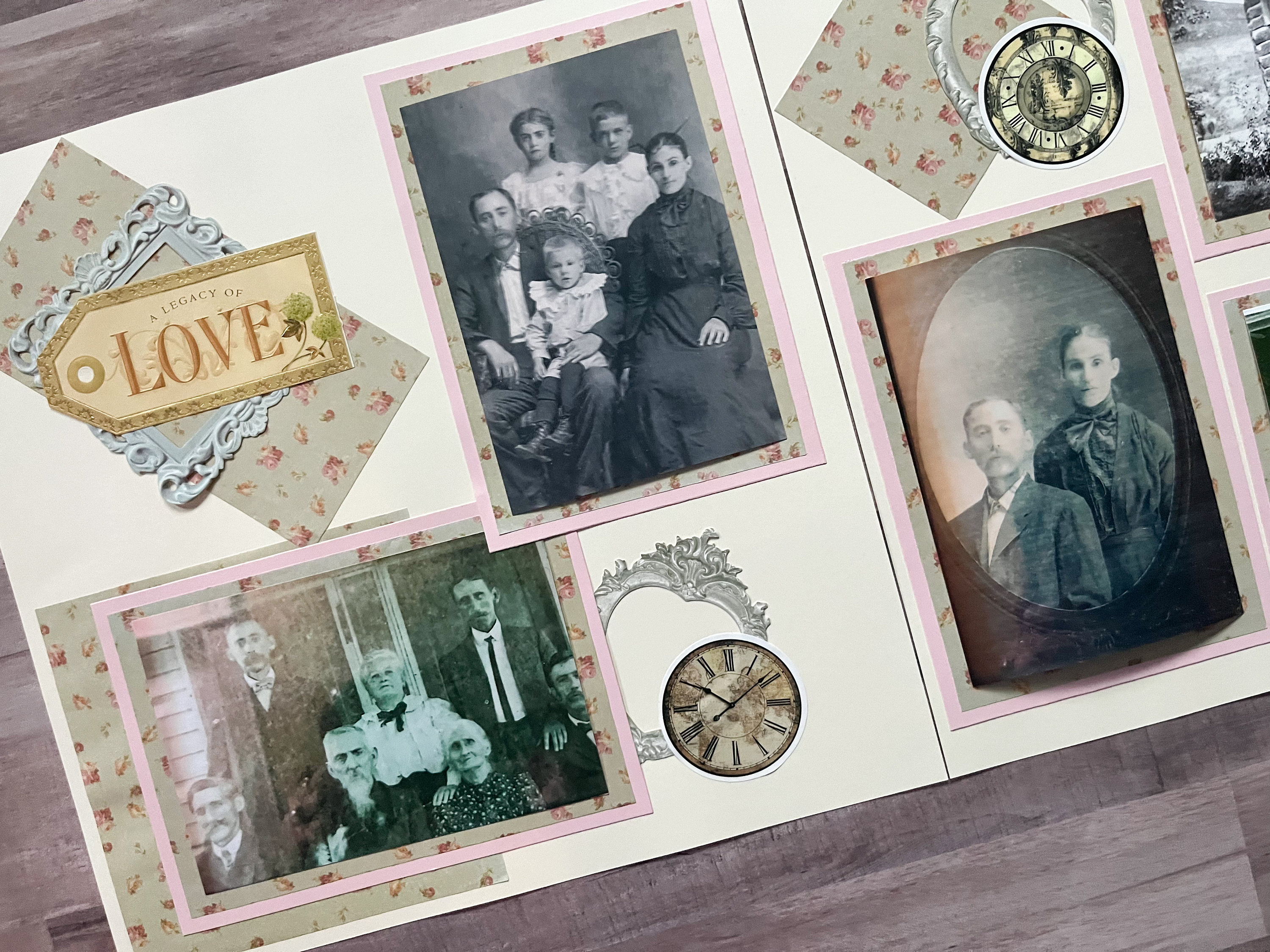 Family Scrapbook Layouts - Premade Family Scrapbook Pages - Family ...