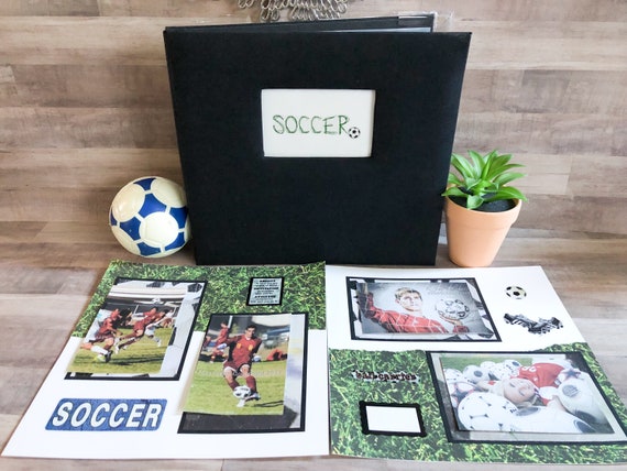 Soccer Scrapbook Album Soccer Photo Album 12 by 12 Premade | Etsy