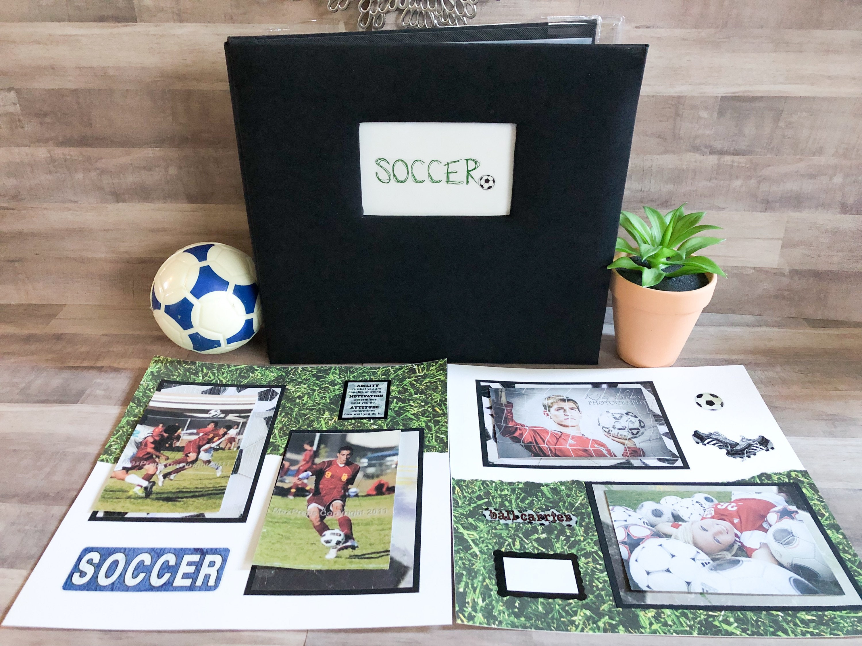 Soccer Scrapbook Album Soccer Photo Album 12 by 12 Premade - Etsy