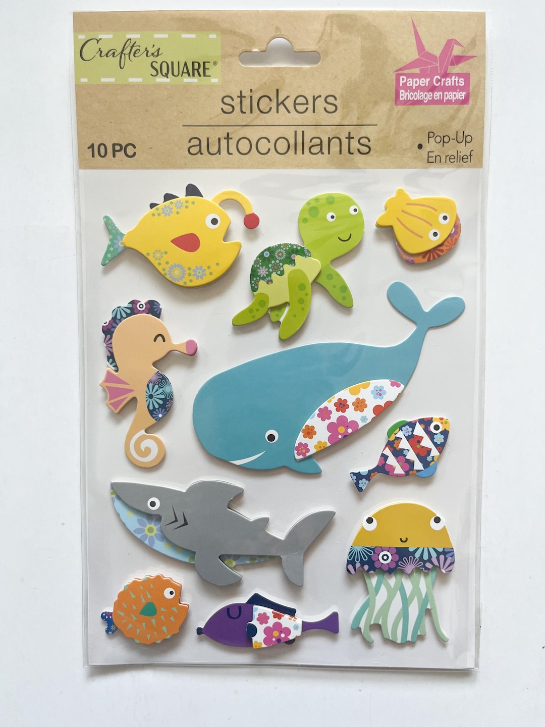 Sea Creatures Stickers - Scrapbooking Supplies - Sea Embellishments ...