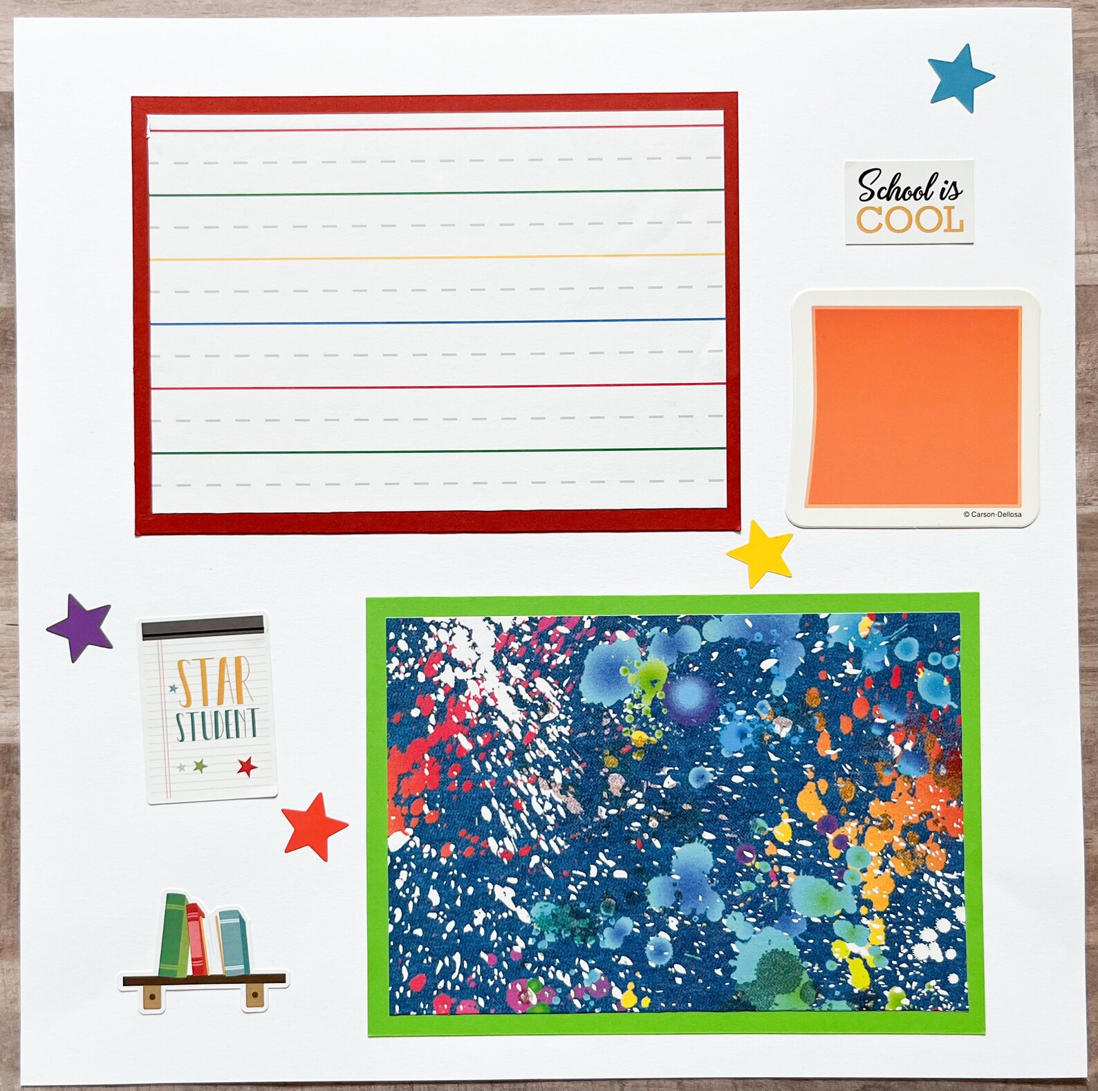 Back to School Pages - Preschool Scrapbook Pages - Premade Preschool ...