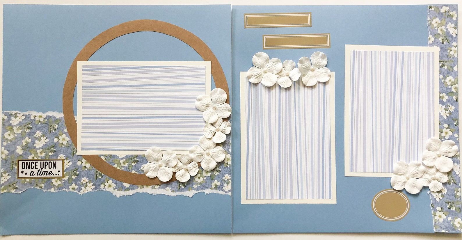 Blue Wedding Scrapbook Pages Wedding Scrapbook Layouts - Etsy