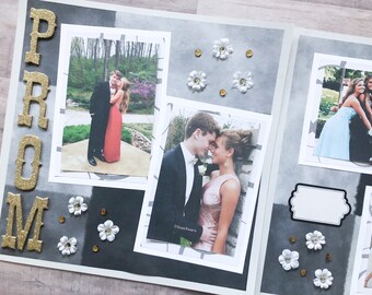 PROM 12x12 Premade Scrapbook Pages School Dance Layout A - Etsy