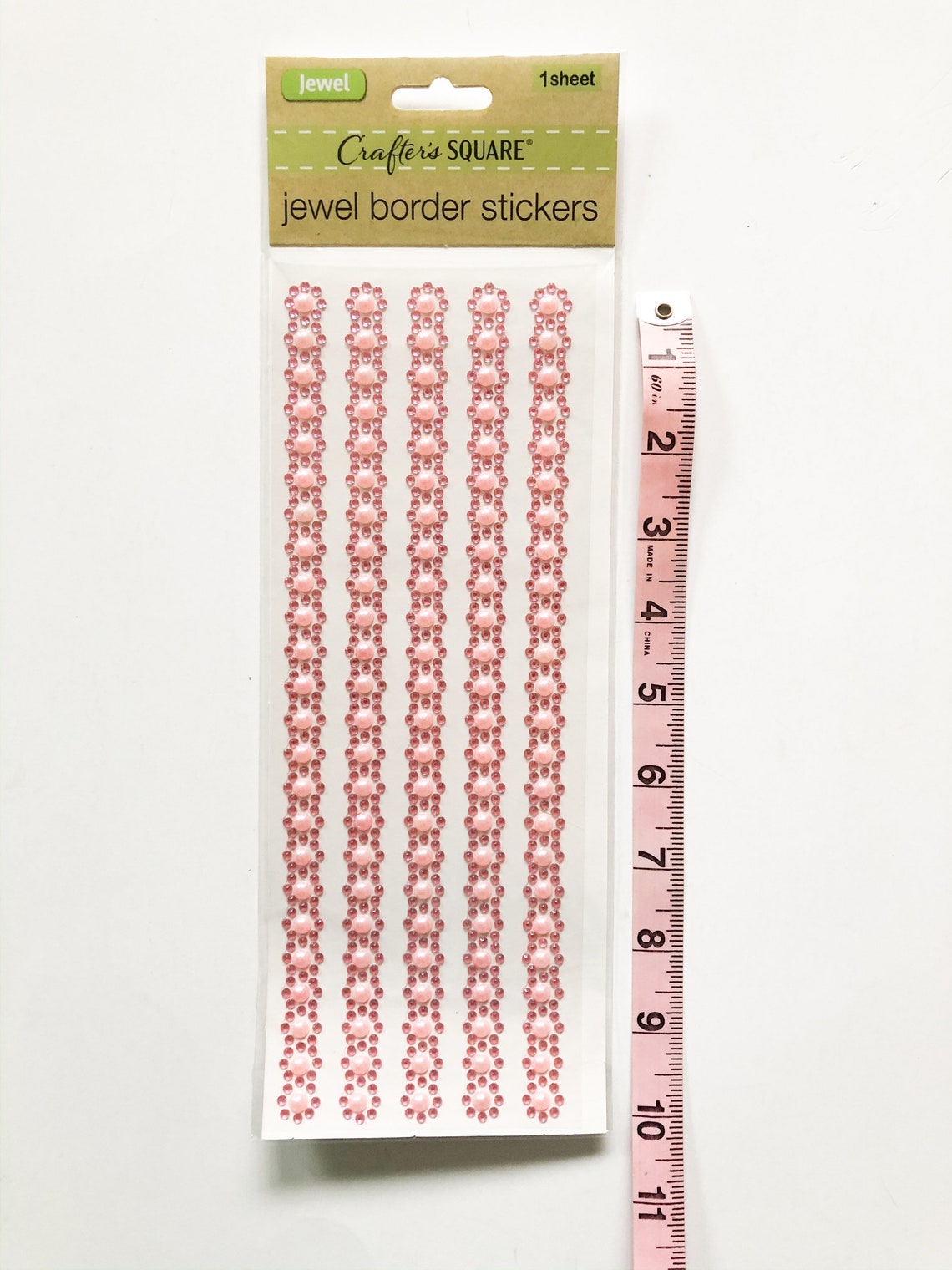 Jewel Border Stickers Pink Jewel Stickers Jewel Embellishments Card ...