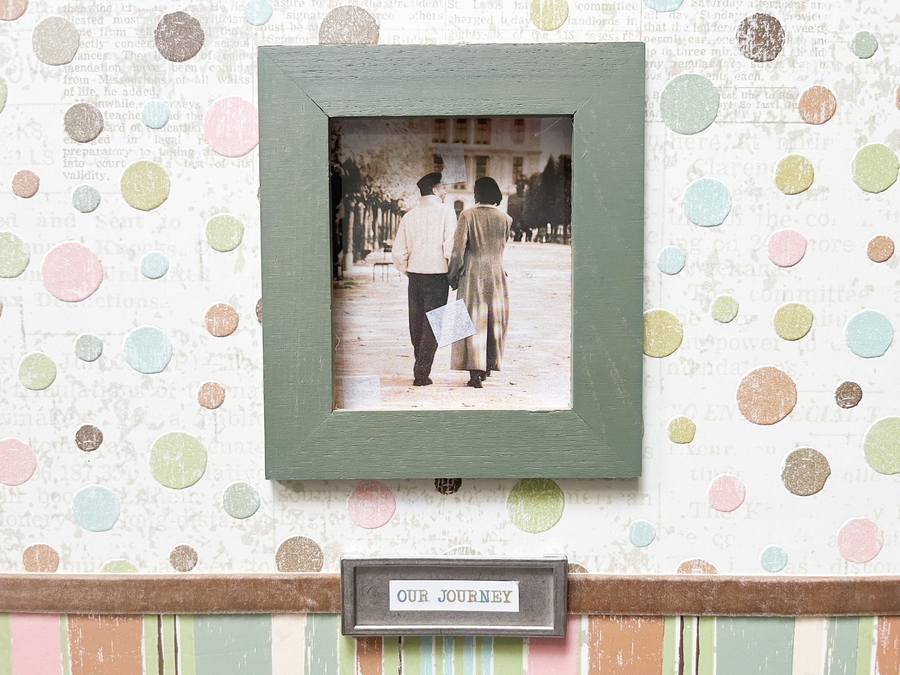 Travel Scrapbook Album - Striped Photo Album - Striped Photo Scrapbook ...